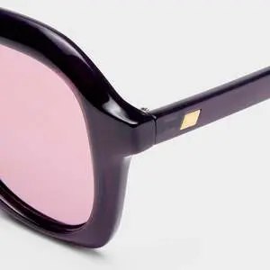 Le Specs Drizzle Aviator Sunglasses - Deep Plum