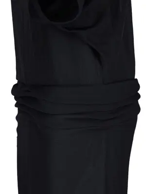 Rick Owens Maxi Dress In Viscose - Black