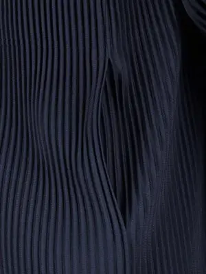 HOMME PLISSE Pleated Blazer - Blue