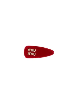 Miu Miu Logo Clip - Red