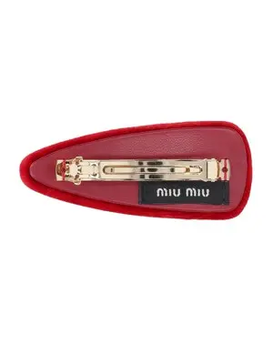 Miu Miu Logo Clip - Red