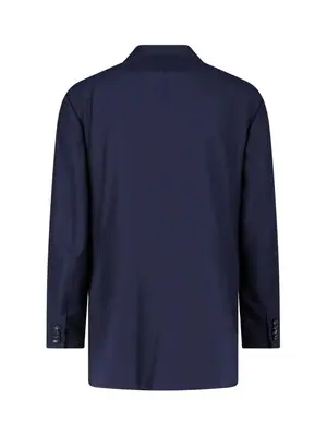 Kiton Double-breasted Wool Suit - Blue