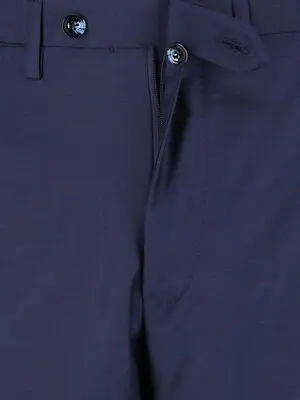Kiton Double-breasted Wool Suit - Blue