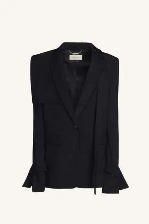 Aiste Hong Asymmetric Back Flap Blazer