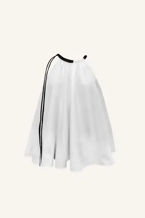 Aiste Hong Leather Collar Halter - White