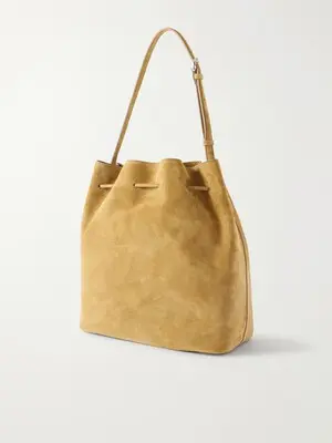 LIFFNER Charm Suede Drawstring Shoulder Bag