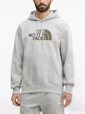 The North Face Logo Print Hoodie - Grey