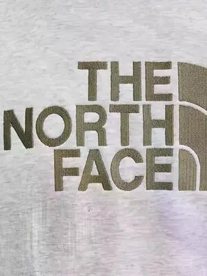 The North Face Logo Print Hoodie - Grey