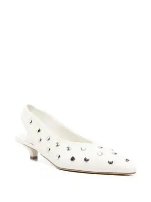 BIANCADI Studded Slingback Pumps