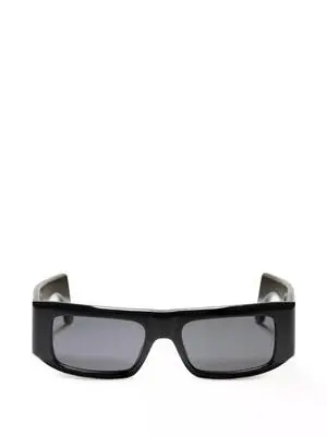Valentino Garavani Rectangular Acetate Sunglasses - Black