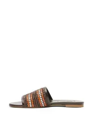 Casadei Braided Flat Sandals