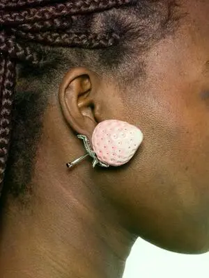 YVMIN Strawberry Pavé Gemstone Earring