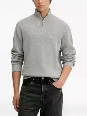 LEVI'S Housemark Half-zip Roll-neck Knitwear - Grey