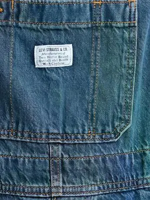 LEVI'S Patch Pocket Denim Shortalls - Blue