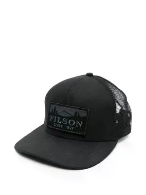 Filson Logo-patch Trucker Cap - Black