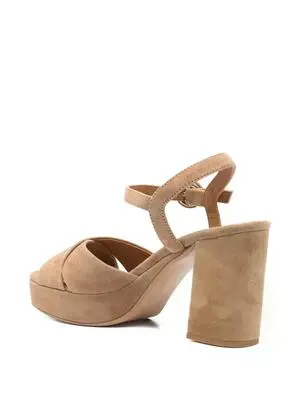 JULIE DEE Platform-heel Crossover-strap Sandals