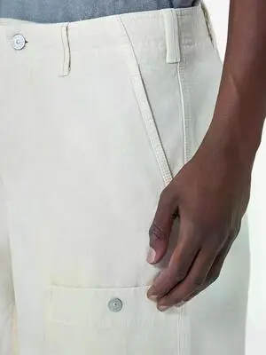 Stone Island Buttoned Pocket Cotton Trousers