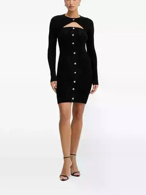 Guess Button Cable Knit Mini Dress