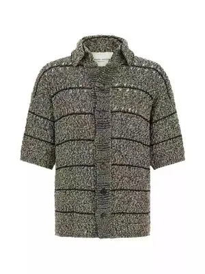 ROBERTO COLLINA Two-tone Knitted Cardigan - Neutrals