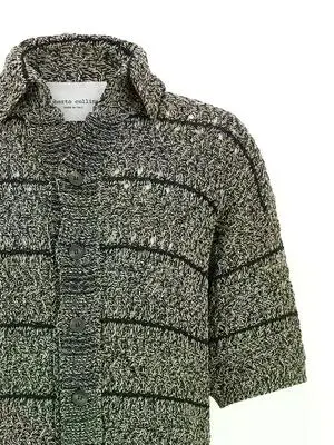 ROBERTO COLLINA Two-tone Knitted Cardigan - Neutrals