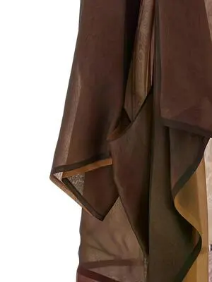 Alberta Ferretti Shawl-collar Chiffon Cardigan