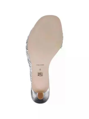 Badgley Mischka Winta Knotted Sandals - Silver