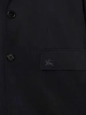 Burberry Seersucker Cotton Linen Tailored Jacket