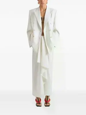 Givenchy Draped Maxi Skirt White