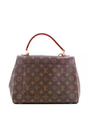 LOUIS VUITTON Cluny Top Handle Mm Shoulder Bag Monogram Canvas - Brown