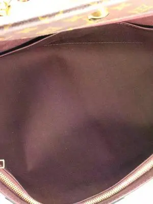 LOUIS VUITTON Cluny Top Handle Mm Shoulder Bag Monogram Canvas - Brown