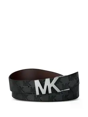 Michael Kors Logo Buckle Belt - Black