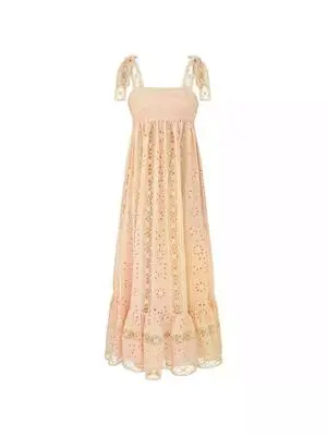 Zimmermann Textured Stripe Maxi Dress - Pink
