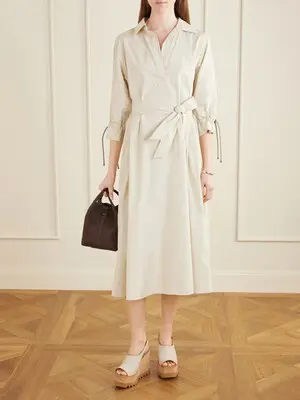 Stella McCartney Canvas Slingback Platform Wedge Sandals