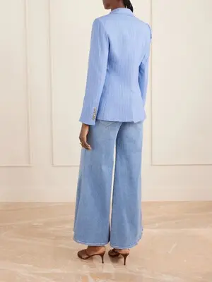 Veronica Beard Miller Pinstriped Blazer - Blue