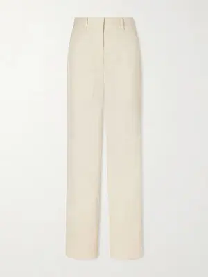 JOSEPH Jaber Straight-leg Cotton-blend Pants