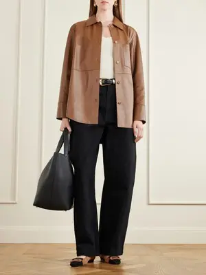 ROGER VIVIER Belle Vivier Buckled Ballet Flats - Brown
