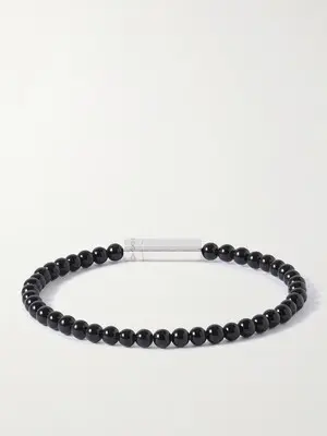 Le Gramme 11g Sterling Silver And Onyx Bracelet - Black