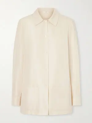 THE ROW Lucetta Silk-shantung Shirt