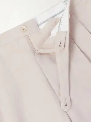 Brunello Cucinelli Wide-leg Pleated Linen And Cotton-blend Shorts