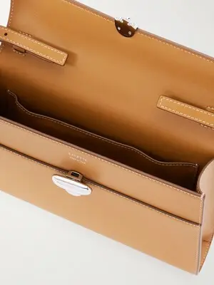 Savette Symmetry Leather Shoulder Bag - Brown