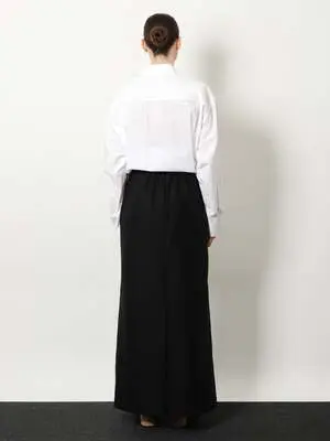 THE ROW Saul Cotton And Silk Long Skirt