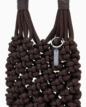 Giorgio Armani Knotted Cord Cross Body Bag
