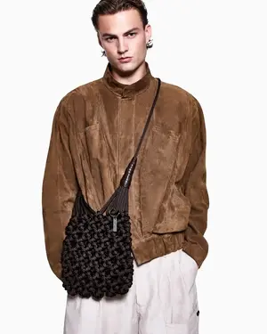 Giorgio Armani Knotted Cord Cross Body Bag