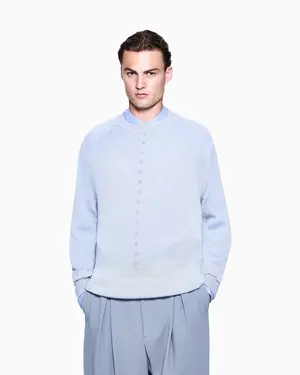 Giorgio Armani Cashmere And Mohair Jumper - Grey