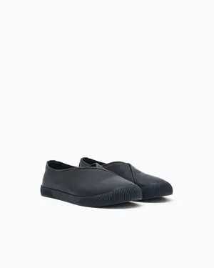 Giorgio Armani Leather Slip-ons