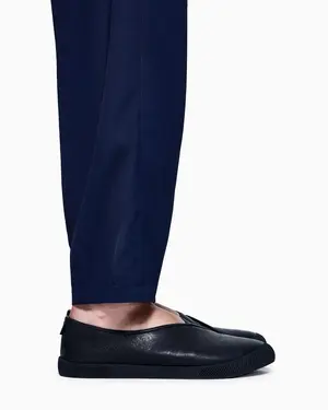 Giorgio Armani Leather Slip-ons