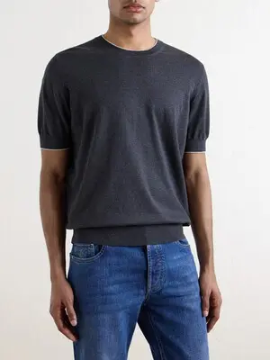 Brunello Cucinelli Cotton T-shirt - Black