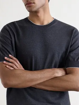 Brunello Cucinelli Cotton T-shirt - Black