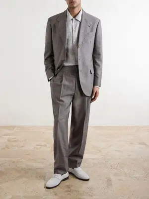 Brunello Cucinelli Hemp, Linen And Cotton-blend Shirt