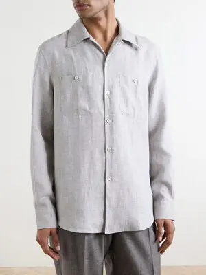Brunello Cucinelli Hemp, Linen And Cotton-blend Shirt